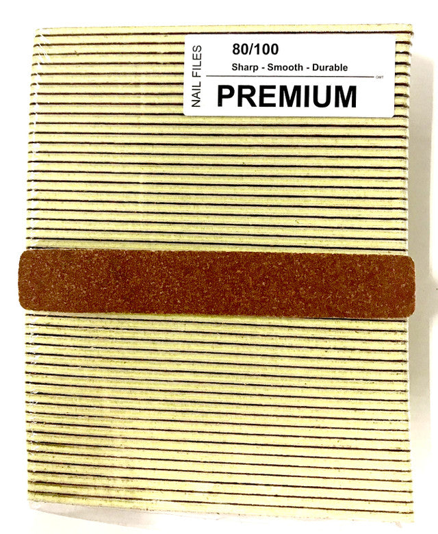 Premium Jumbo Gold Nail File 80/100 (Option) – Sunny Beauty Supplies